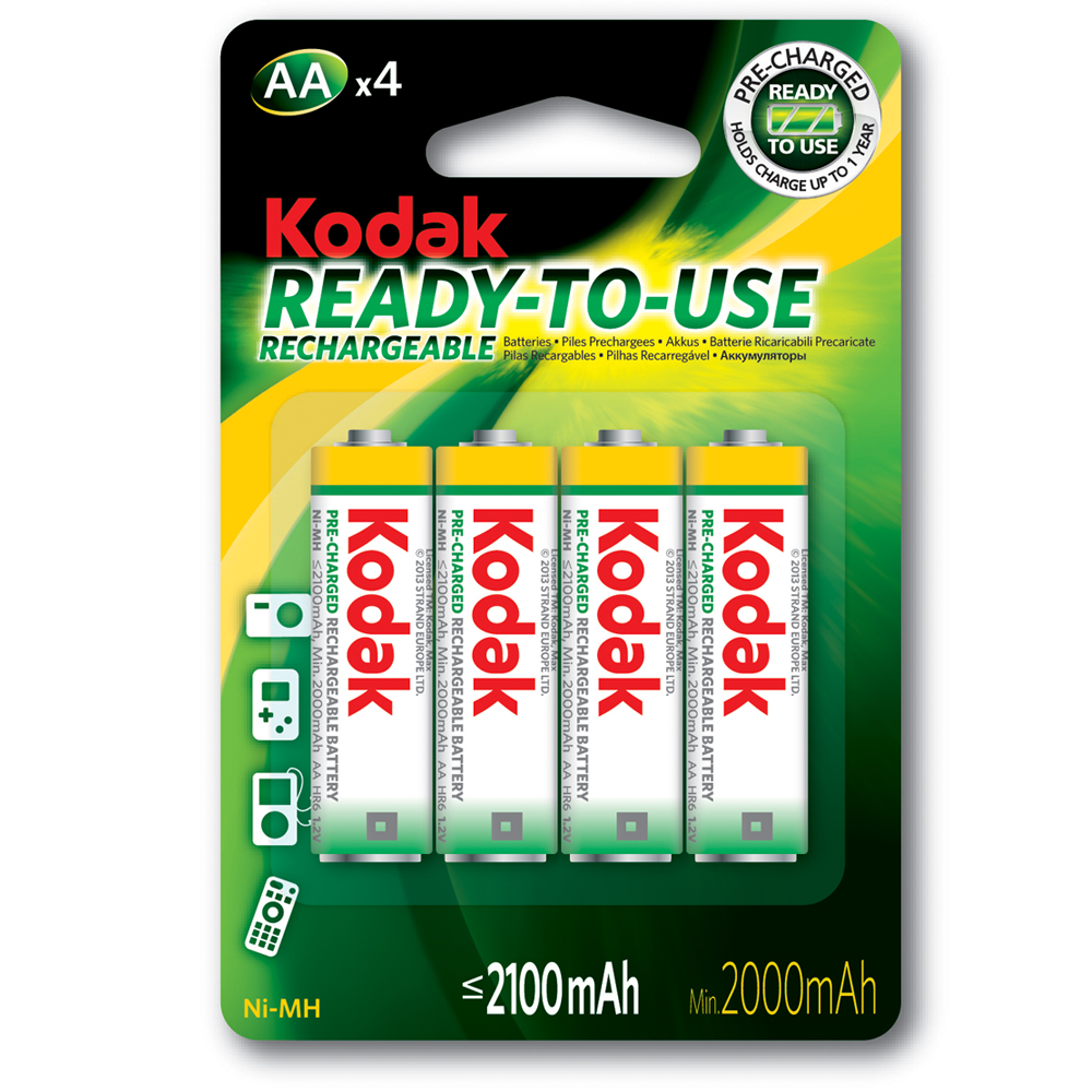 PILHA KODAK RECARREGÁVEL 2100mAh C/4 AA - Duboni